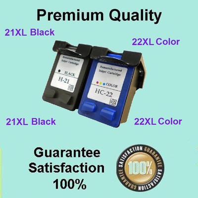 2x Ink Cartridge Compatible with HP 21XL 22XL for Deskjet F2280 F2275 ...