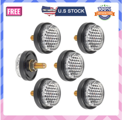 Reflectors Motorcycle License Plate Bolts and Nuts Mini (6 Pieces ...