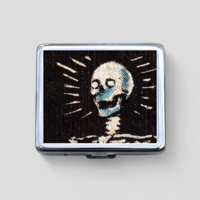 Skull 8 Day Pill Box, 7 Day Pill Box, Travel Pill Case, Van Gogh | eBay