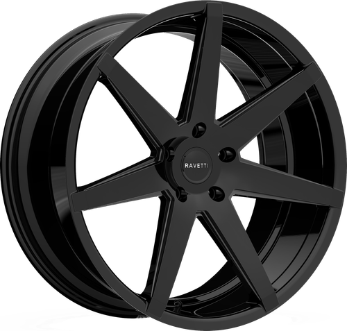 (Set-4) Ravetti M7 22x10 5X115 20mm Gloss Black Wheels Rims 22 Inch | eBay