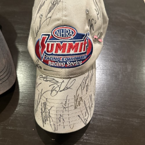 NHRA Drag Racing Signed Autographed Hat Many SIGNATURES | eBay