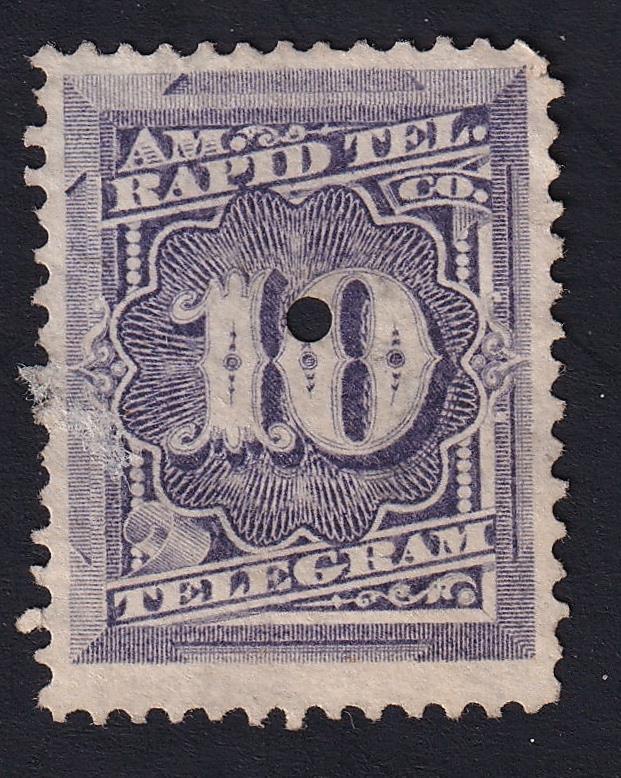 USA used: 1881 Rapid Telegram Company sc#1T4 punched [U104] | eBay