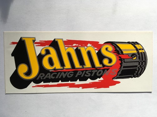 JAHNS RACING PISTONS ORIGINAL VINTAGE 1960's DECAL 6-INCH | eBay