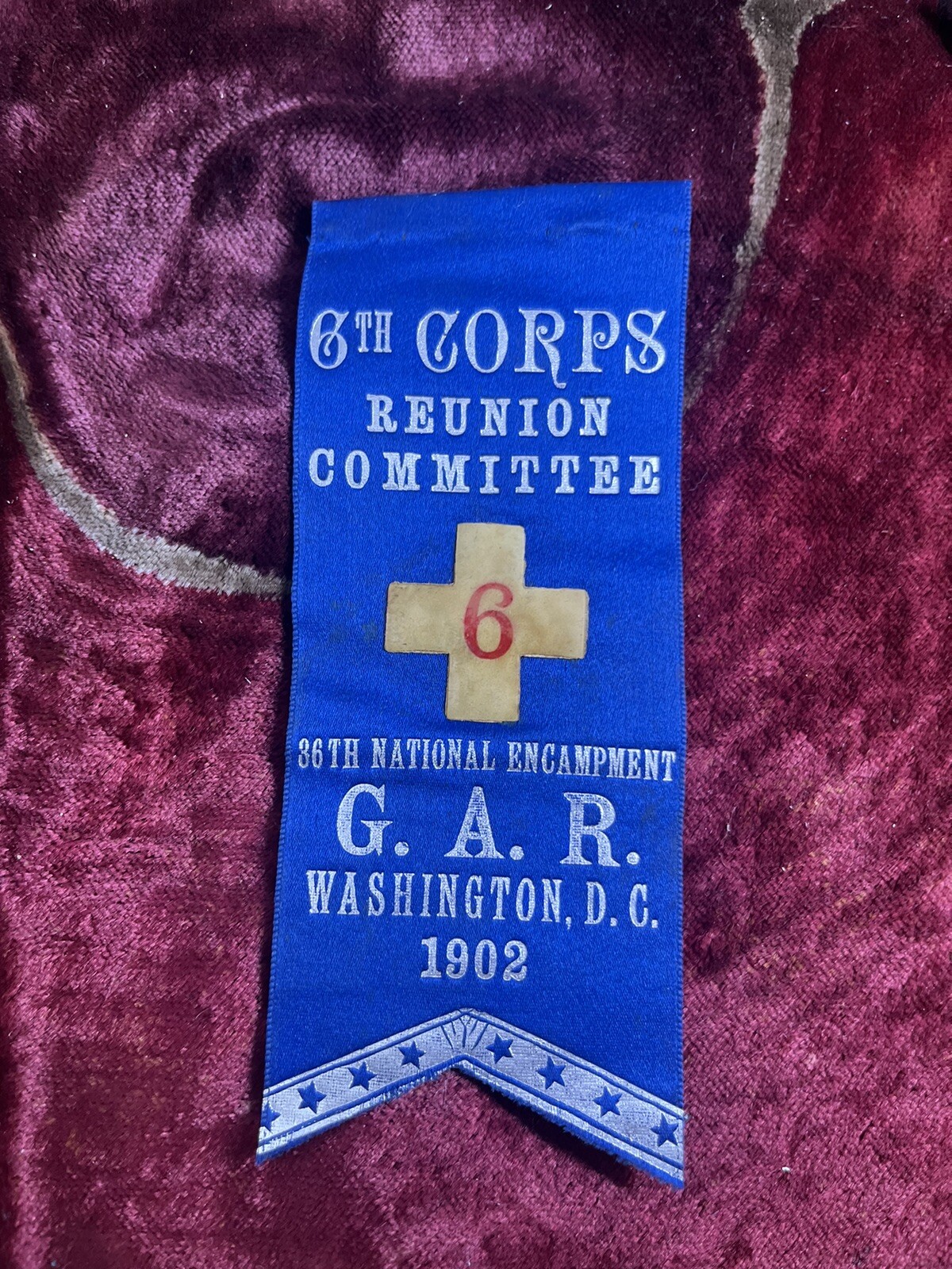 GAR 1902 WASHINGTON DC CIVIL WAR VETERANS REUNION RIBBON | eBay