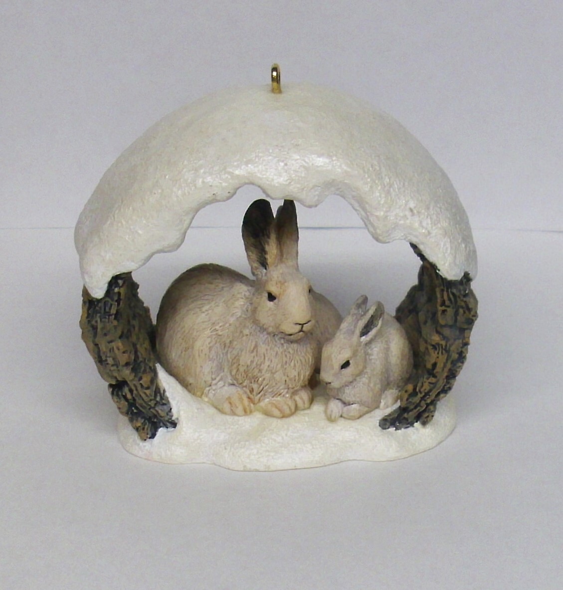 Hallmark Series Ornament Majestic Wilderness #1 1997 Snowshoe Rabbits ...