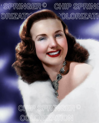 DEANNA DURBIN Diamonds & Lace | Beautiful 8X10 Color Photo by CHIP ...