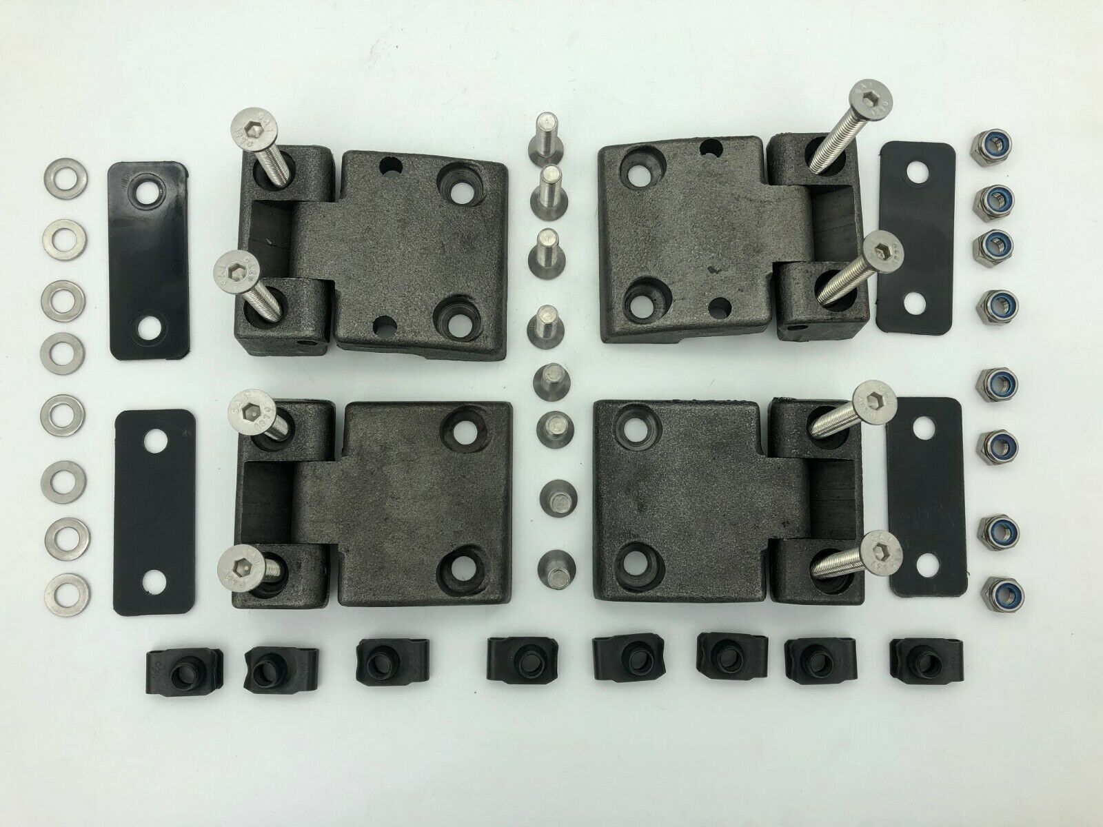 Front Door Hinges & S/S fixings Kit Defender 90/110 1983-1998 200 ...