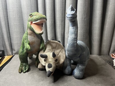 Aurora T Rex Triceratops Brachiosaurus Dinosaur Plush Stuffed Animal ...