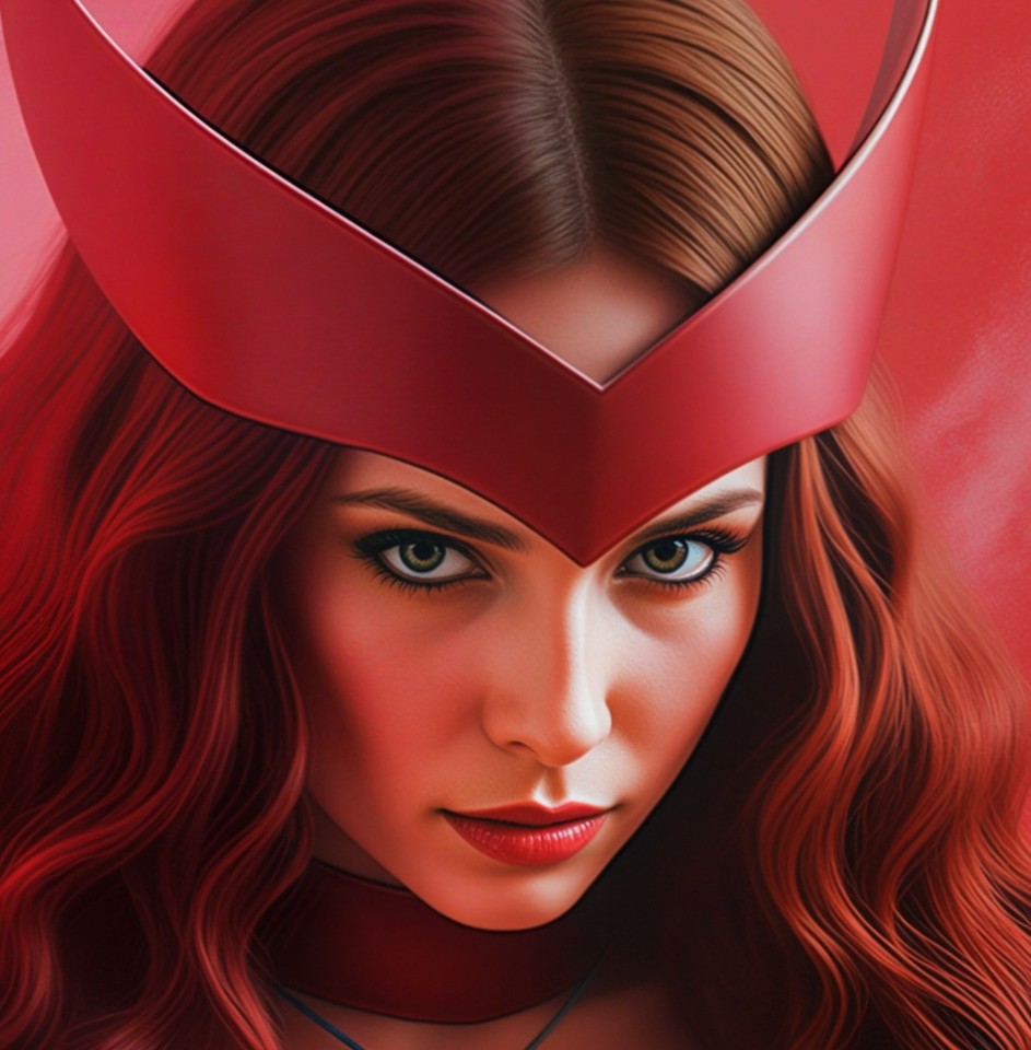 Sexy Scarlet Witch Wanda Maximoff Throne Chair - ADULT - Sign Wall Art ...