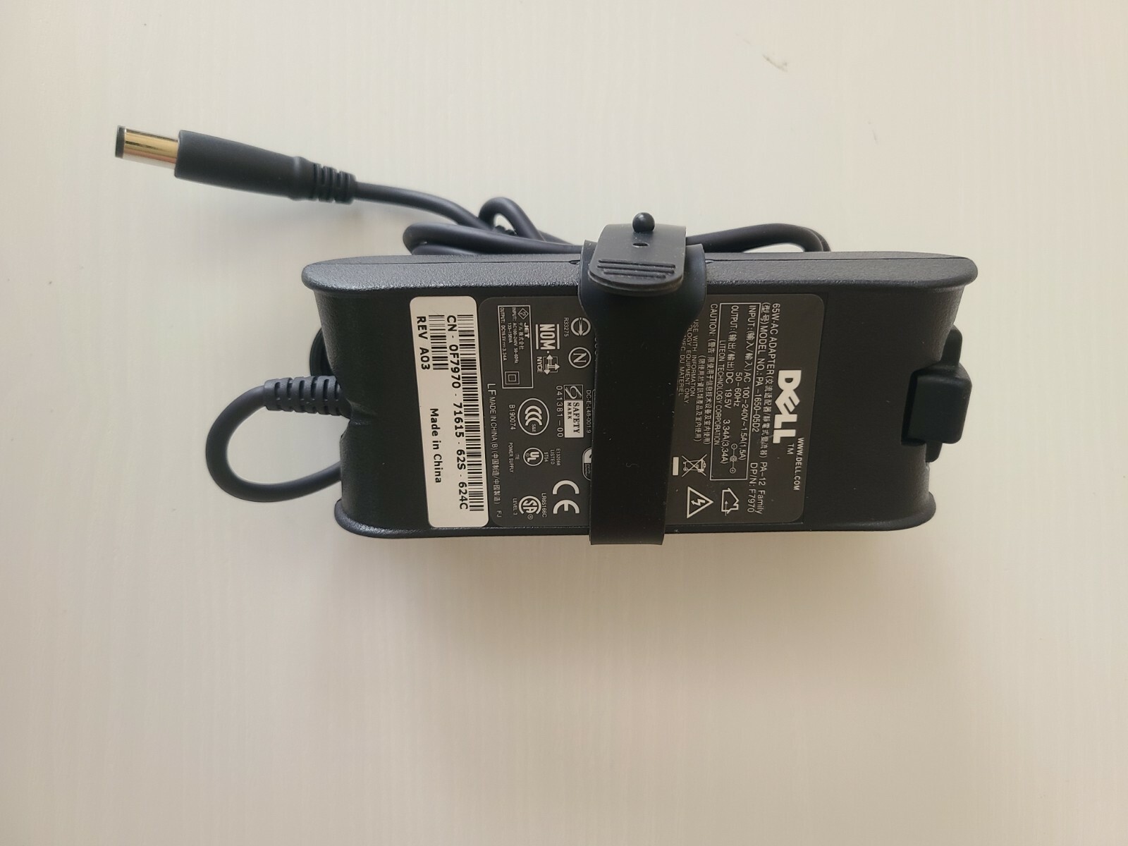 Genuine Dell PA-1650-05D2 F7970 19.5V 3.34A 65W Laptop Charger AC Power ...