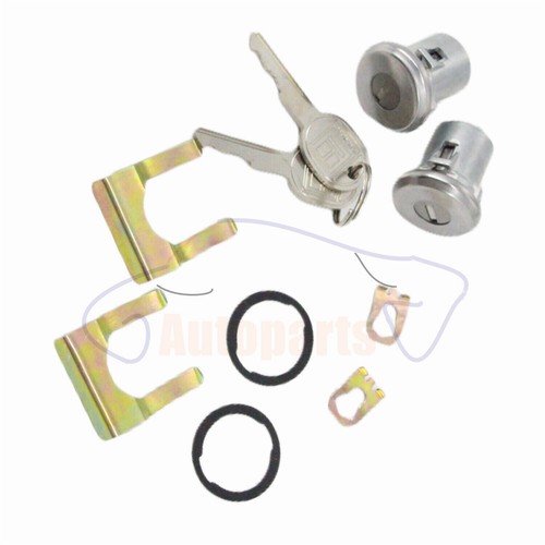 Door Lock Key Cylinder Tumbler Pair Chrome For Chevrolet S-10 Blazer 83 ...