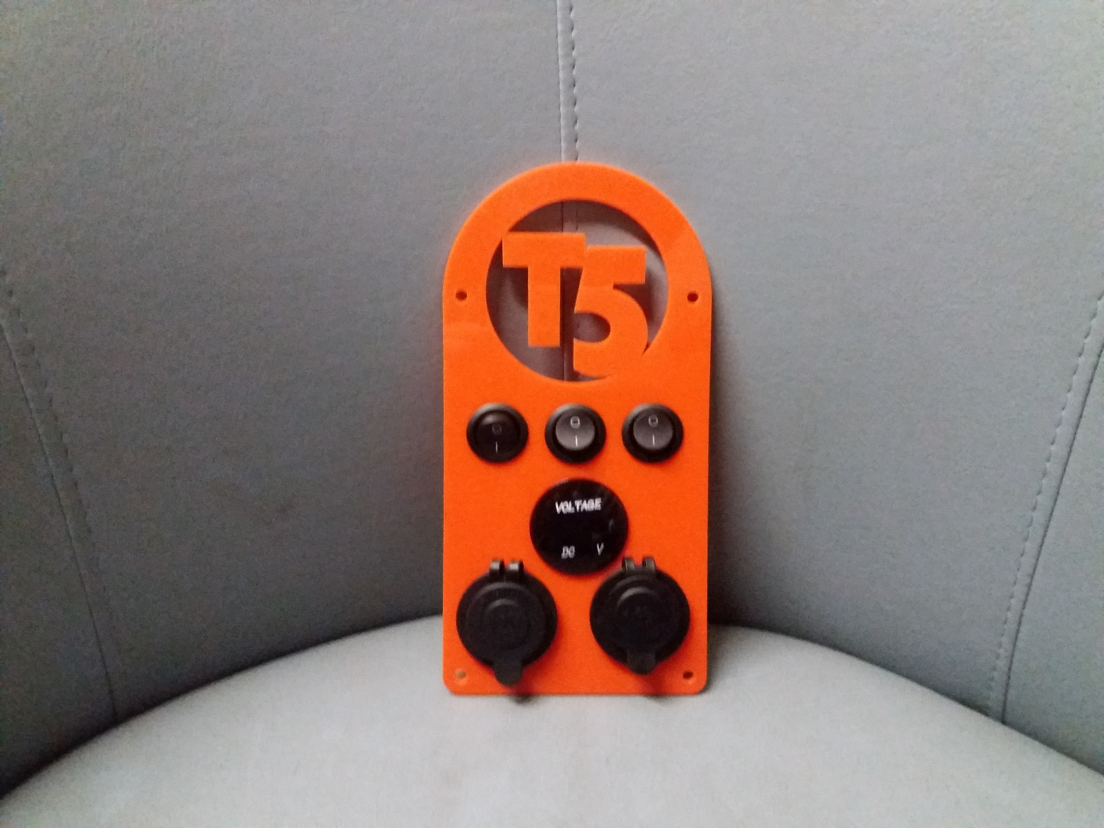 Orange Control Panel USB 12V Switch Voltage Volkswagen VW T5 Camper ...