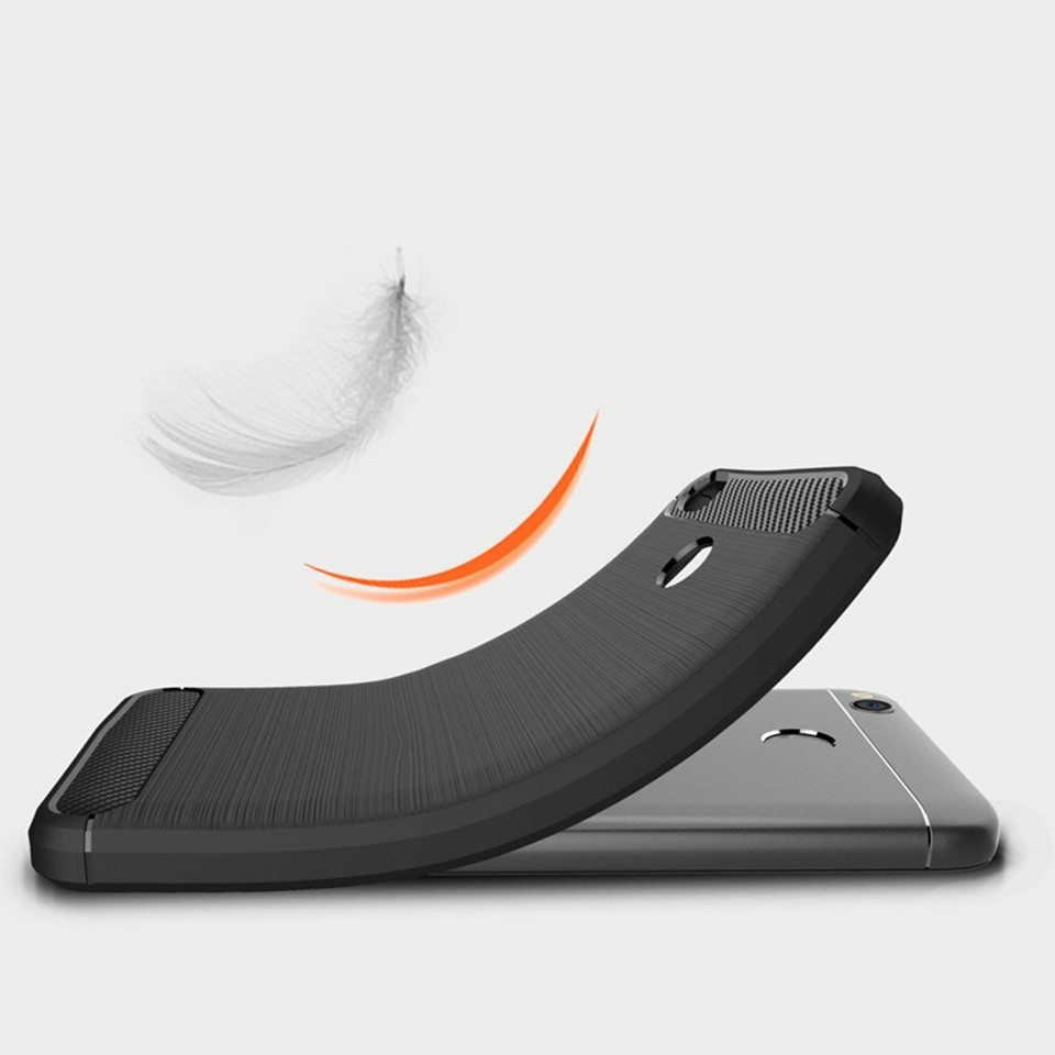 COVER Per XIAOMI REDMI NOTE 11 CUSTODIA CARBON IN SILICONE TPU ANTIURTO ...
