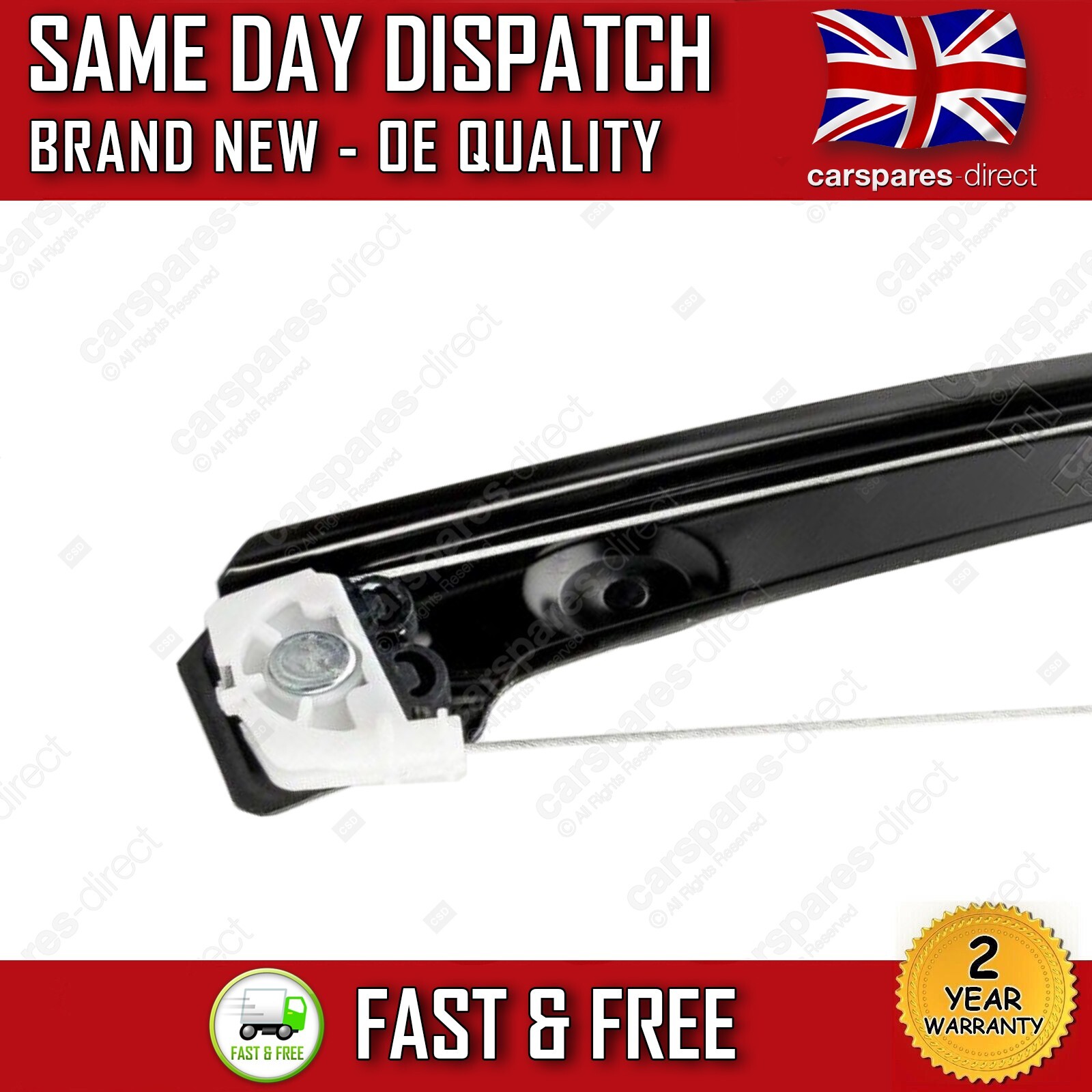 BMW E46 Window Regulator Rear Right Electric 3 Series 1998-2005 Estate ...