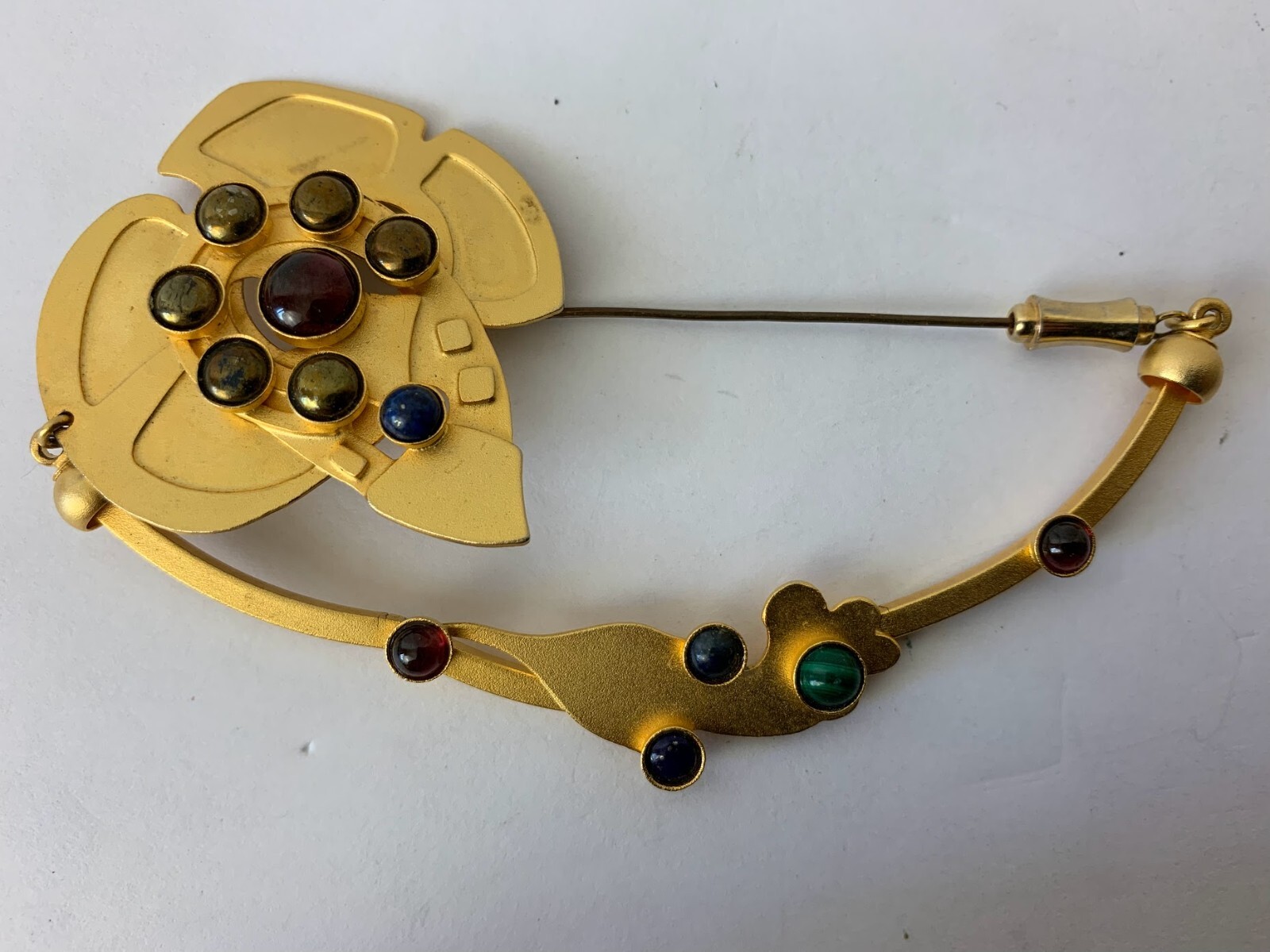 Vintage Gale Rothstein Designs Gold Toned Brooch Mult… - Gem