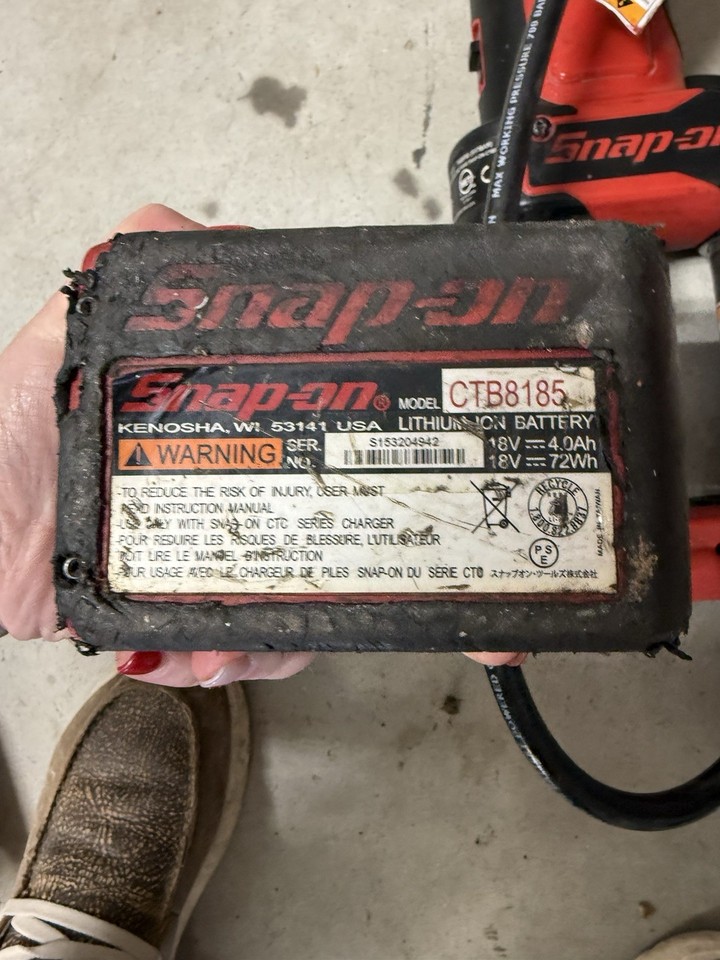 Snap-On Tools CGG8850 18V Monster Lithium Cordless Grease Gun Tool And ...