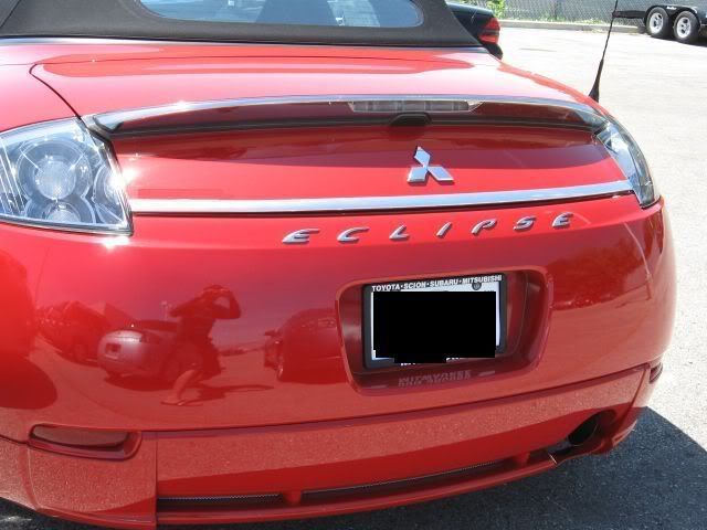 2006-2012 MITSUBISHI ECLIPSE CHROME TRUNK TRIM MOLDING 2007 2008 2009 ...