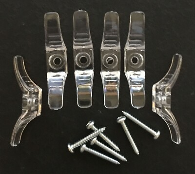 Qty. 6 Cord Cleats Clear with Screws. for Window Blind Shade string | eBay
