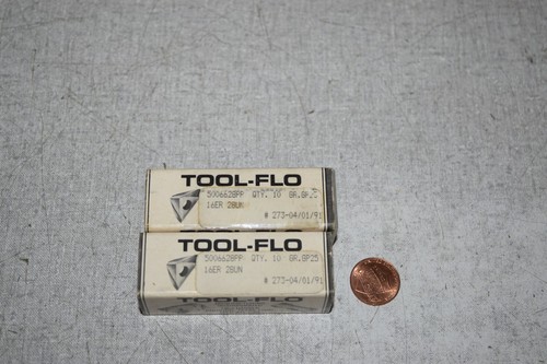 Tool Flo 16ER 28UN GP25 Threading Carbide Inserts Lot of 19 | eBay
