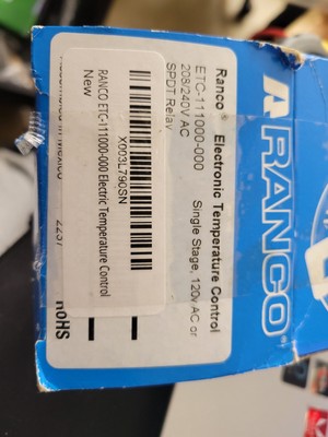 Temperature Controllers - Ranco Temperature Controller