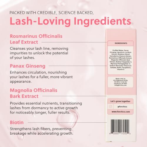 ForChics ForLash Eyelash Growth Serum Enhancement Lash Booster For ...