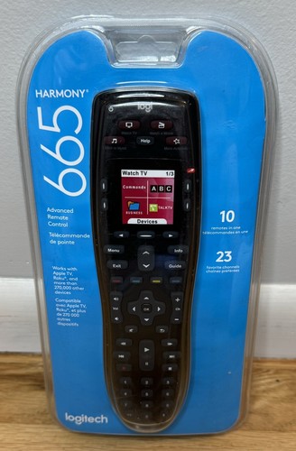 Logitech Harmony 665 Universal Remote Control - Black for sale online ...