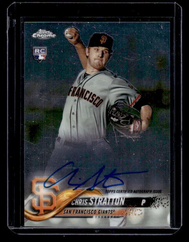 2018 Topps Chrome Chris Stratton RC Autograph #RA-CST | eBay