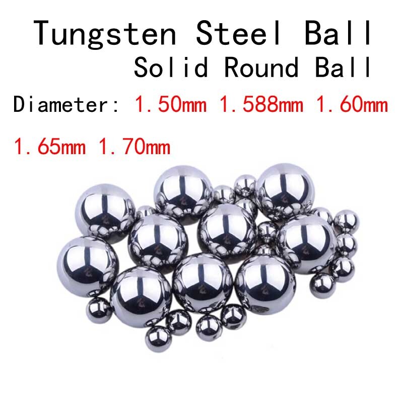 1.5mm 1.588mm 1.6mm 1.65mm 1.7mm Diameter Tungsten Steel Ball Solid ...