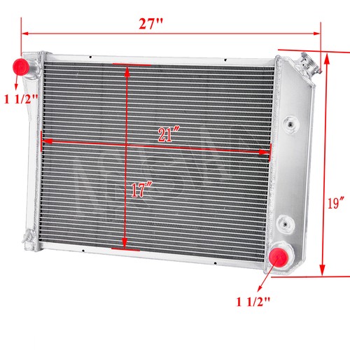 4 Rows Aluminum Radiator Fit 1968~1974 Chevy Nova/1975-1987 EL CAMINO ...