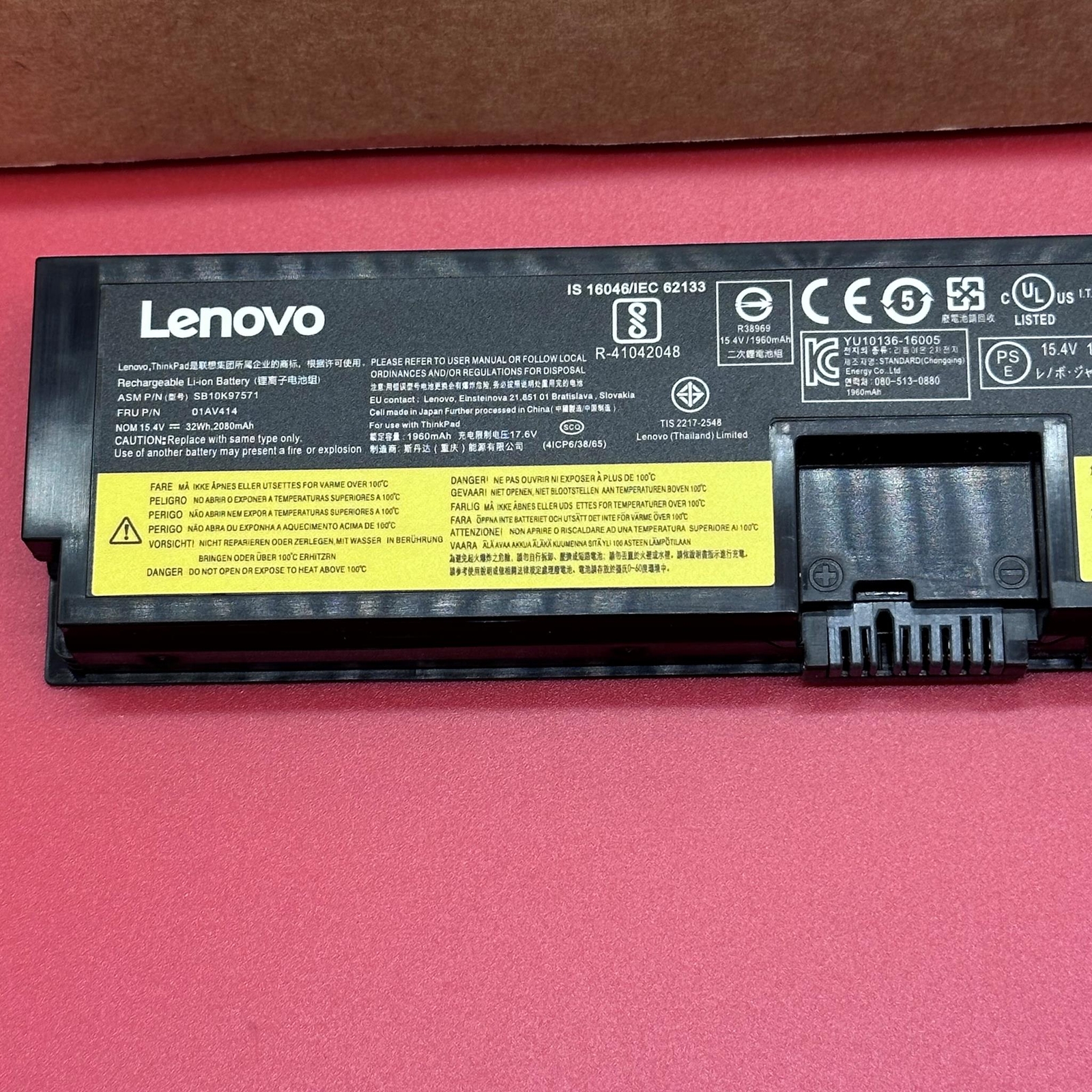 Genuine Lenovo ThinkPad Battery 14.6v 2.81ah 41wh 01AV418 for sale ...