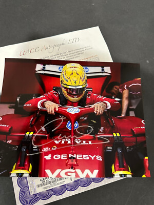 HAND SIGNED Lewis Hamilton Ferrari F1 10x8 GENUINE AUTOGRAPH PHOTO ...