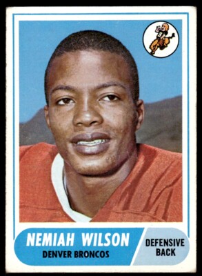 1968 TOPPS NEMIAH WILSON B DENVER BRONCOS #199 | eBay