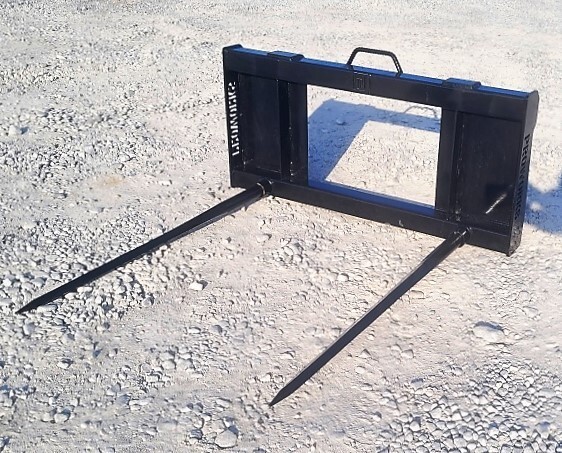 PROWorks Dual Hay Bale Spear Fork Attachment Fits Skid Steer Quick ...