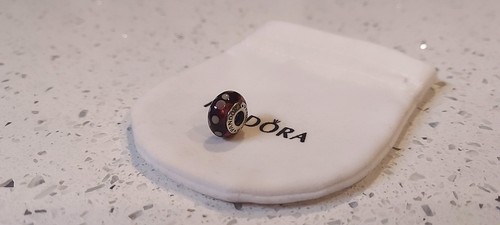 PANDORA~Purple Bubbles Polka Dot Murano Glass Bead Charm #790693 ...