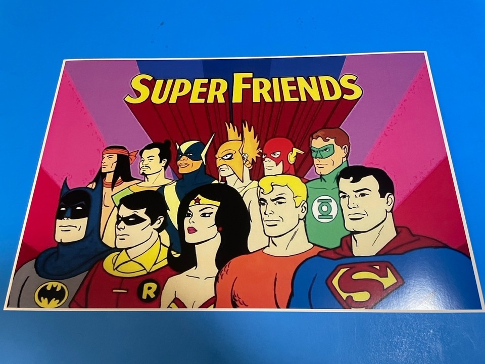 DC COMICS HANNA BARBERA THE WORLDS GREATEST SUPER-FRIENDS POSTER PIN UP ...