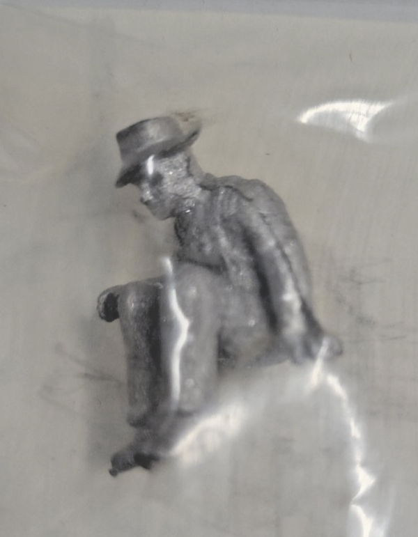 C.H.B. MODELS JD-57 SITTER WHITE METAL O SCALE FIGURE On3 On30 CHB | eBay