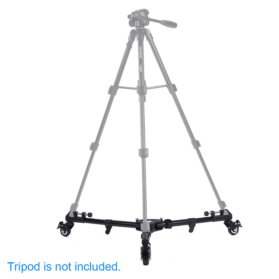 Professional Camera Camcorder Tripod Dolly Folding Heavy Duty Wheels ...