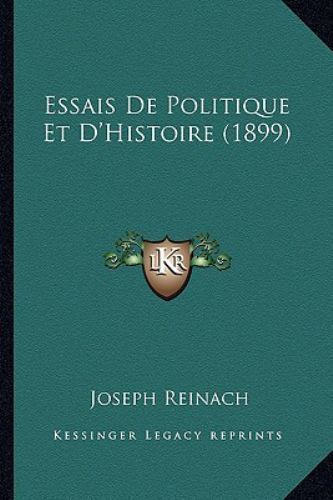 Essais de Politique et D'Histoire by Joseph Reinach (2010, Trade ...