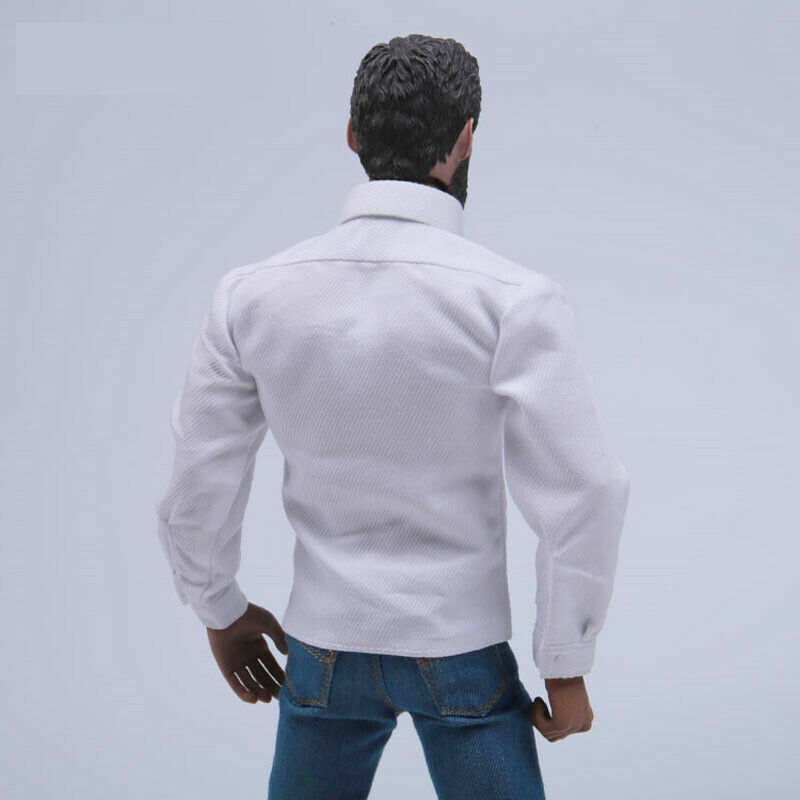 1/6 Classic White Shirt Clothes For 12inch Male Action Figure ...