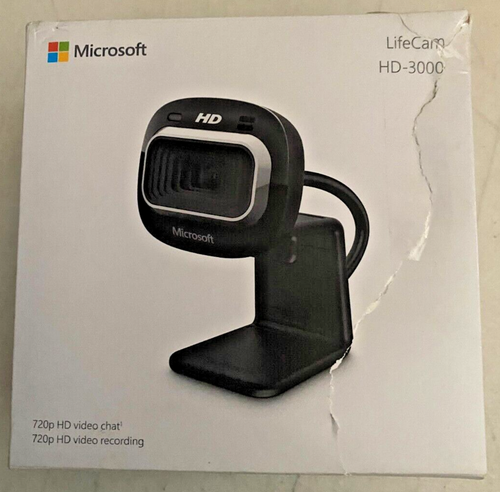Microsoft LifeCam HD-3000 Web Cam - Sealed Tattered Box - Free Shipping ...