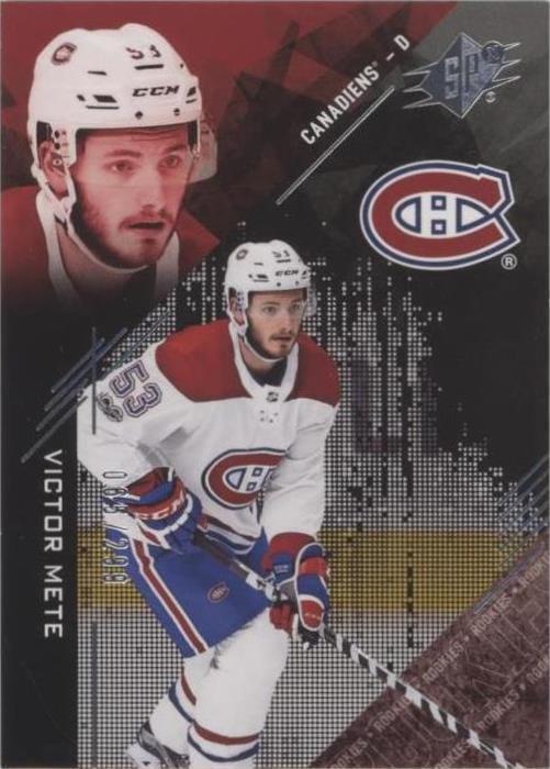 2017-18 SPx - Rookies Victor Mete #R-VM /299 (RC) for sale online | eBay