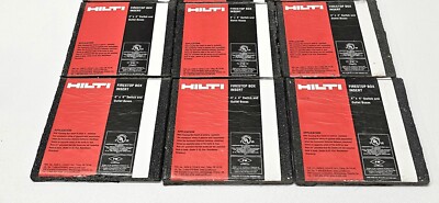 Lot Of 6 HILTI Firestop Box Insert ~ 4"x4" Switch & Outlet Boxes Item ...