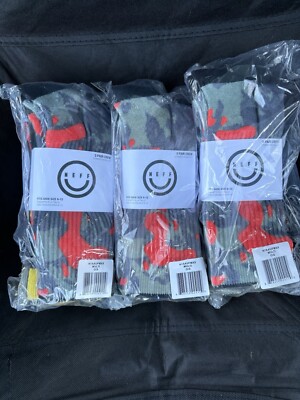 Neff Crew Socks 3 Pair Men 6-12 Multicolor w Mushrooms & Logo Skate ...