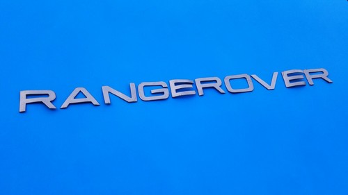 LAND ROVER RANGE ROVER SILVER EMBLEM LOGO BADGE SIGN SYMBOL DECAL USED ...