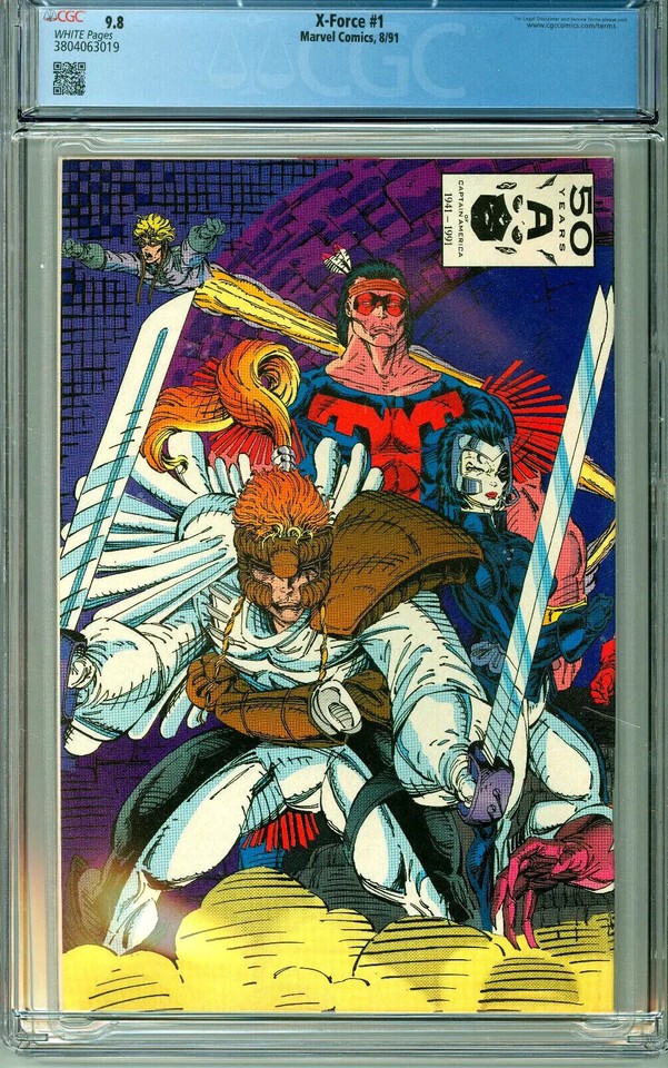 X-FORCE 1 CGC 9.8 WP Negative UPC CODE Non-Circulated NEW Case MARVEL ...