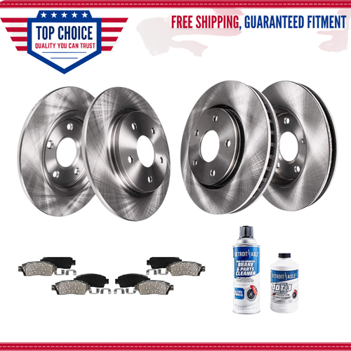 Front & Rear Brake Rotors + Ceramic Pads for 2002 2003 Lexus RX300 4WD ...