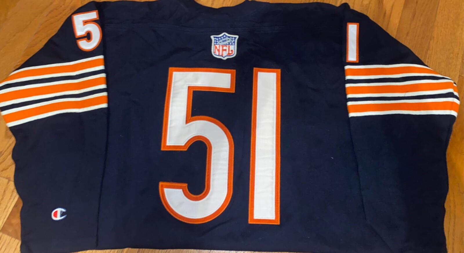 RARE Chicago Bears DICK BUTKUS SIGNED THROWBACK VINTAGE jersey COA JSA ...