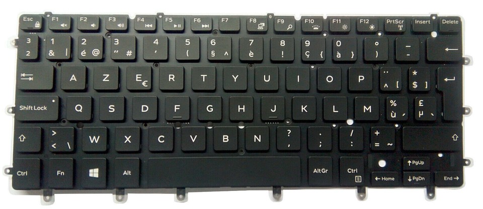AZERTY BELGIAN keyboard DELL INSPIRON 13-7000 13-7347 P57G 13-7348 13 ...