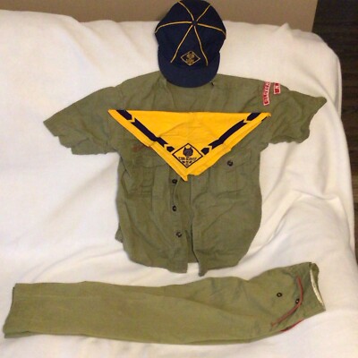 Vintage 1960’s Boy Scouts Of America Youth Boy Scout Green Complete ...
