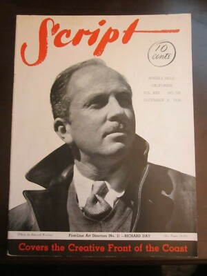 Script Magazine Beverly Hills December 1939 Director Richard Day | eBay